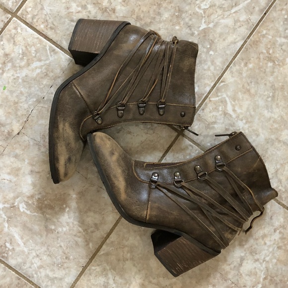 Sbicca | Shoes | Sbicca Distressed Bootie Vintage Style | Poshmark